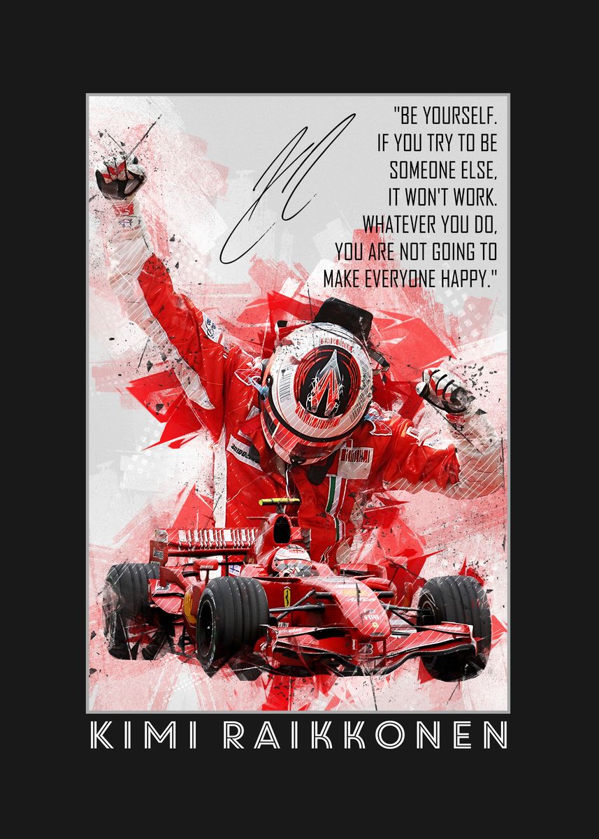 'Kimi Raikkonen ' Poster by Daisy Donna | Displate