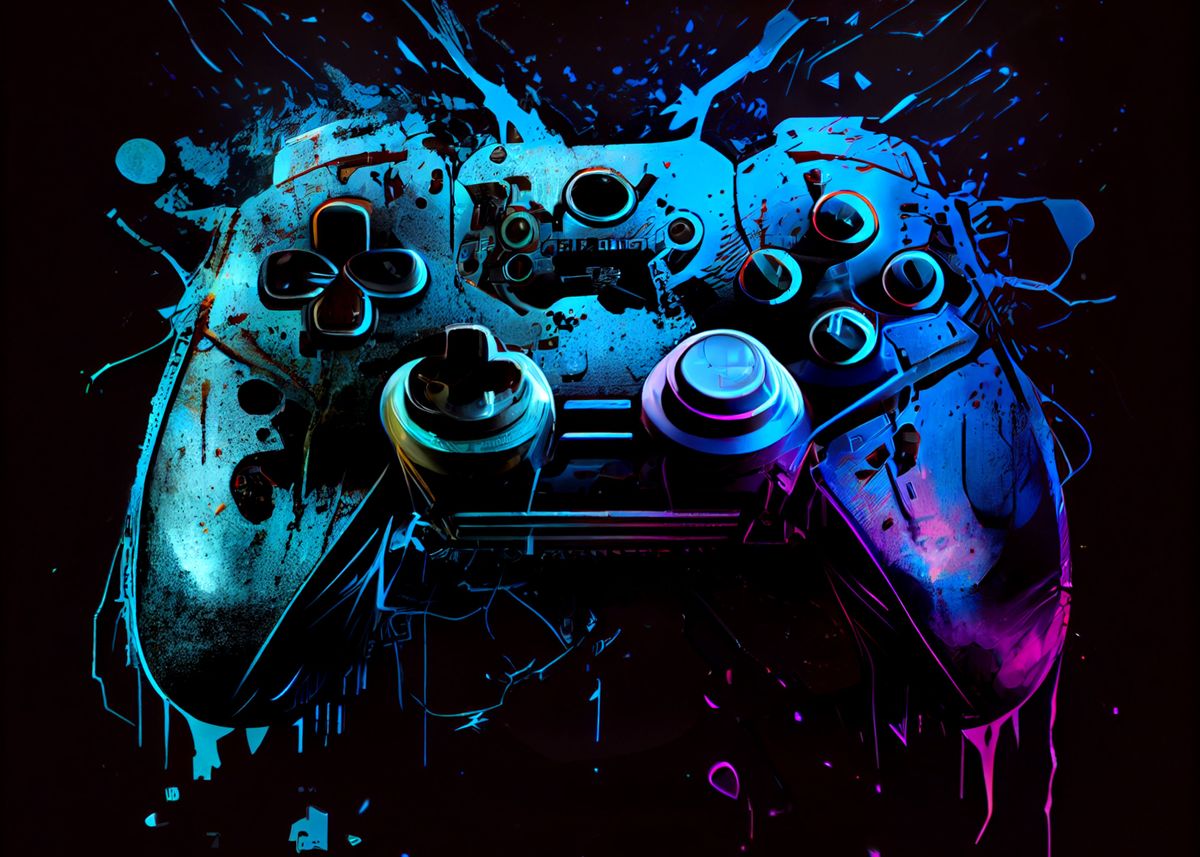 'Gaming Controller' Poster by FotoKonzepte | Displate
