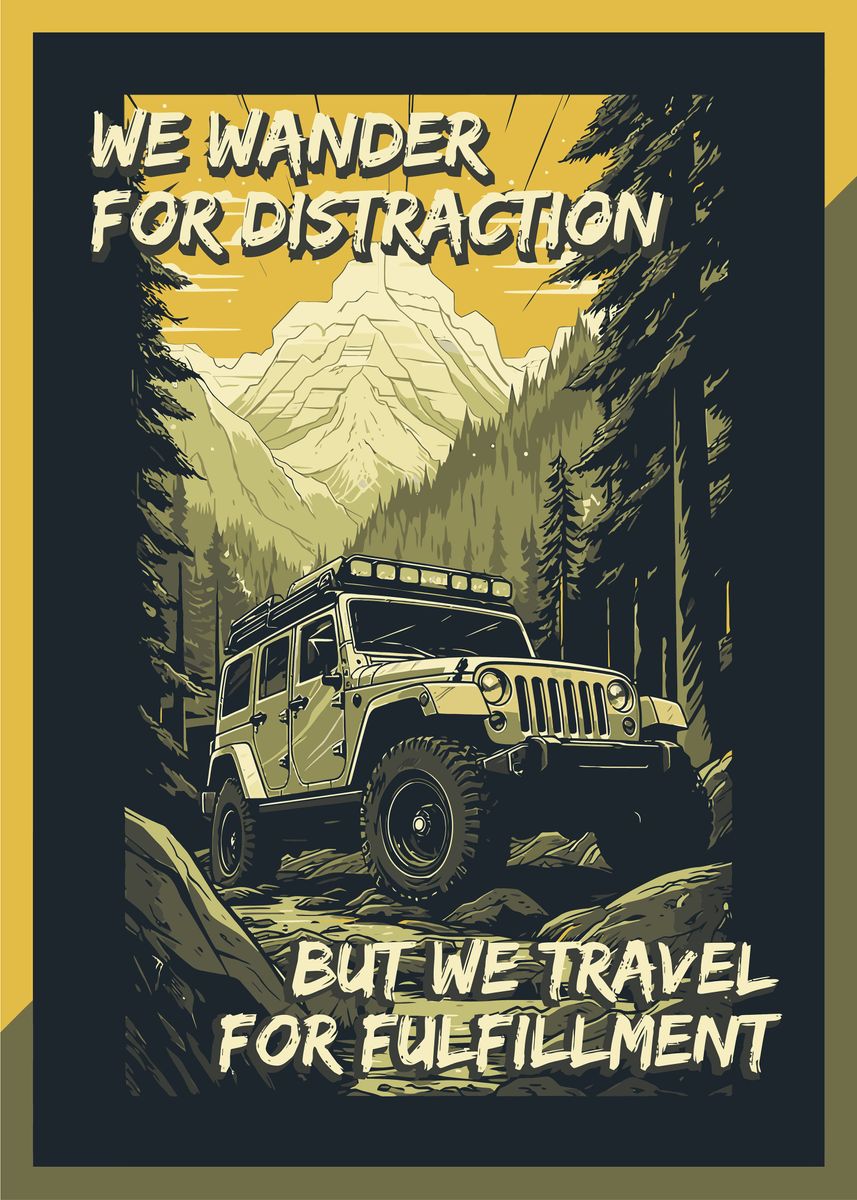 '4WD Overland Adventures' Poster by pegal pha | Displate