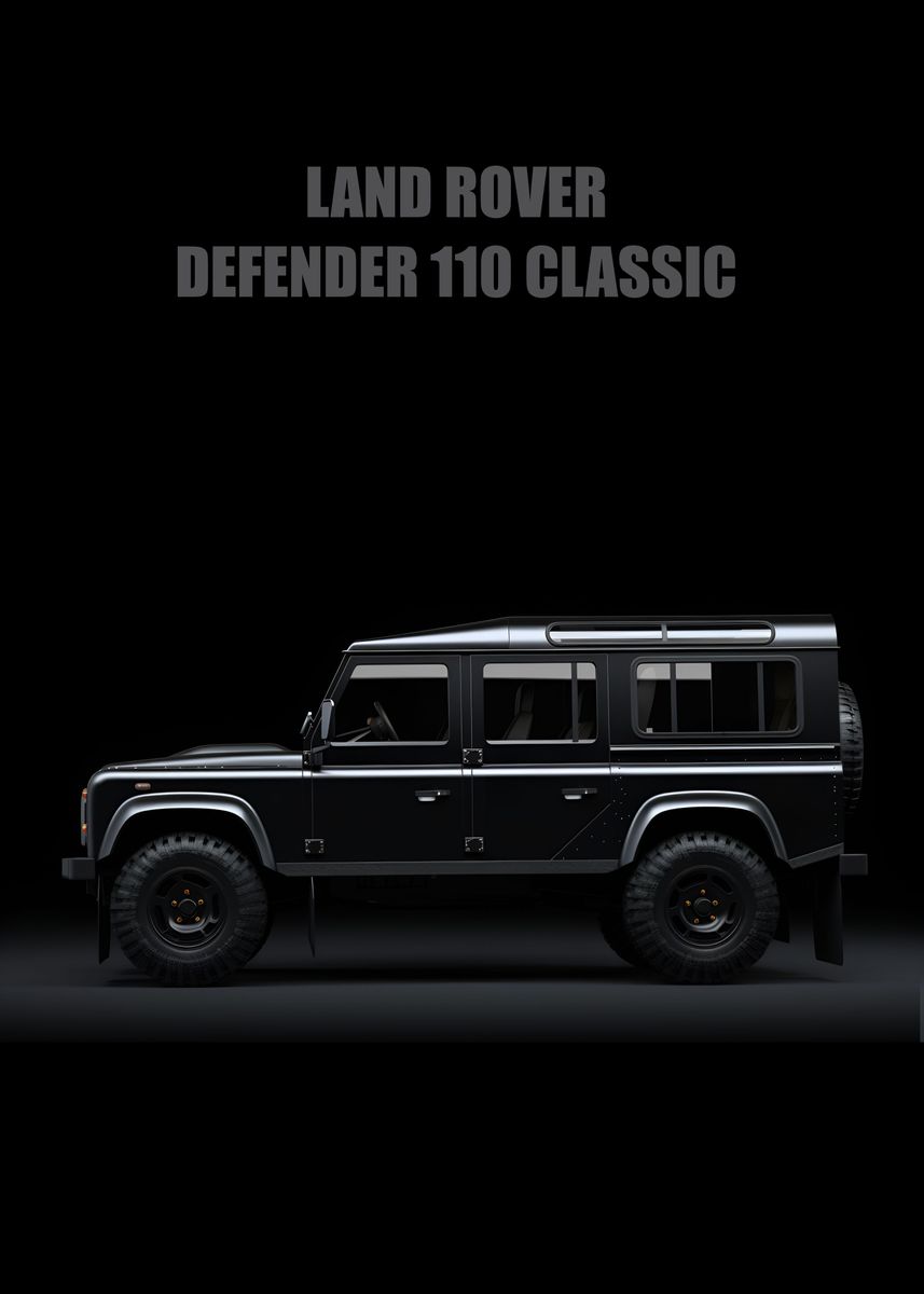 'Defender 110 Classic' Poster, picture, metal print, paint by Masje ...