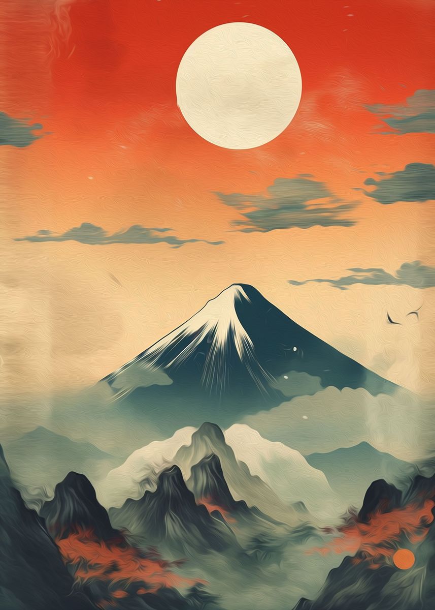 'Mountain' Poster, picture, metal print, paint by Sabiqul Fahmi | Displate