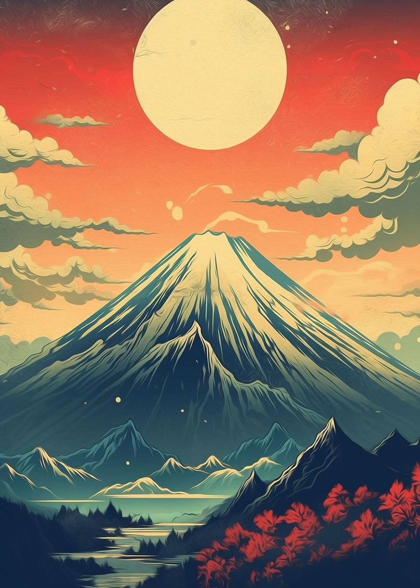 'Mountain' Poster, picture, metal print, paint by Sabiqul Fahmi | Displate