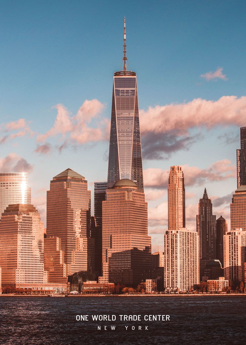 'One World Trade Center ' Poster, picture, metal print, paint by ...
