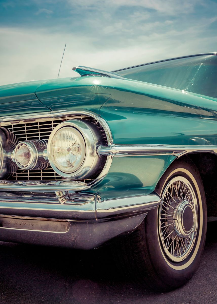 'vintage car' Poster, picture, metal print, paint by Cristina Romero ...