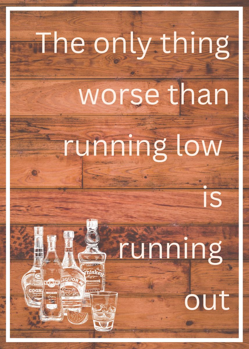 'Running Low' Poster, picture, metal print, paint by Tim Schnaidt ...