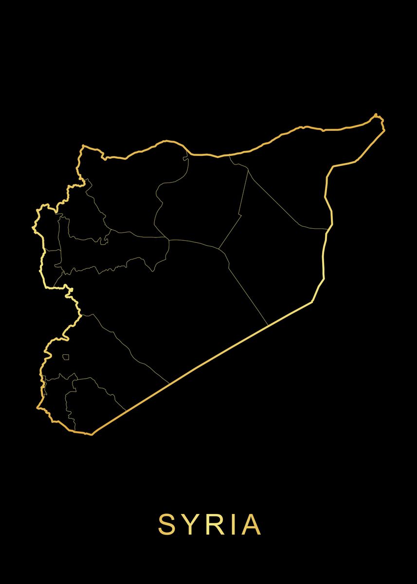 'Syria' Poster, picture, metal print, paint by Deeo | Displate