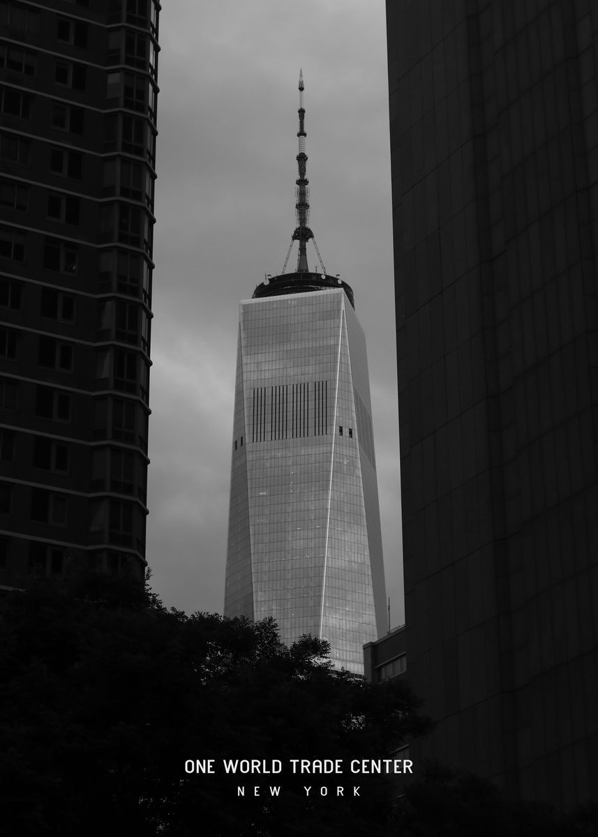 'One World Trade Center ' Poster, picture, metal print, paint by ...