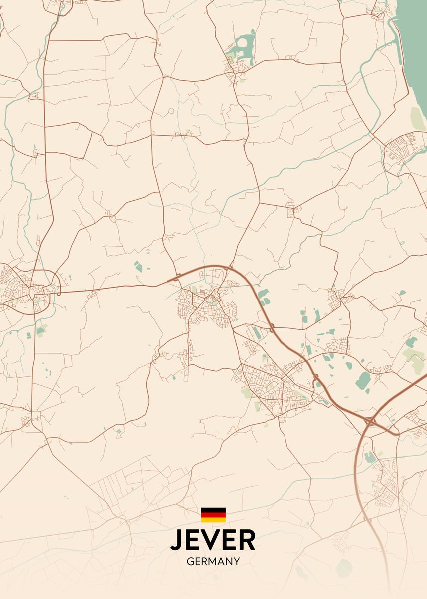 'Jever DE' Poster, picture, metal print, paint by IMR Designs | Displate