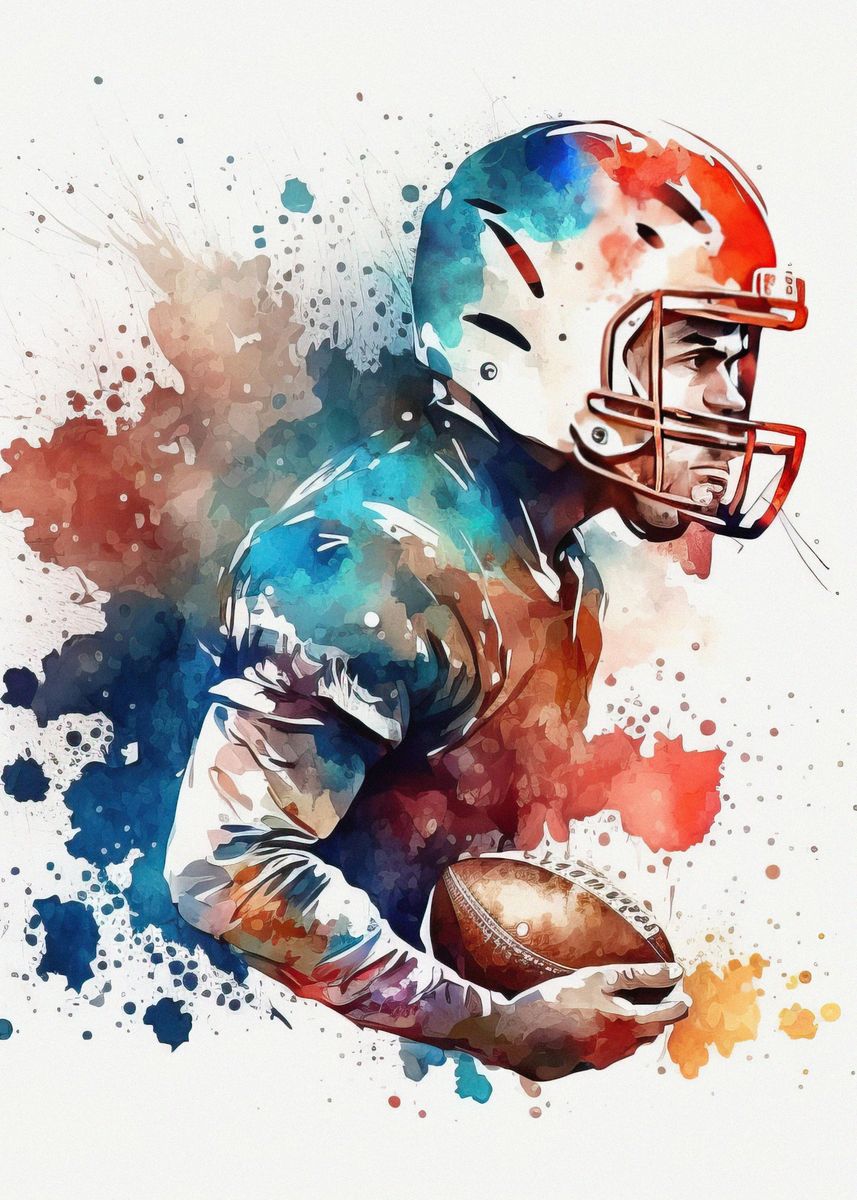 'Sports art american' Poster, picture, metal print, paint by Nguyen Duc ...