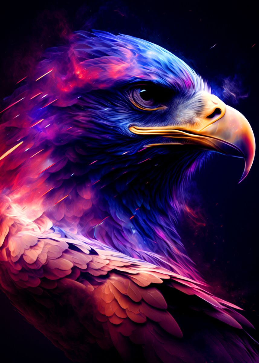 'Colorful Eagle' Poster, picture, metal print, paint by thanh tras ...