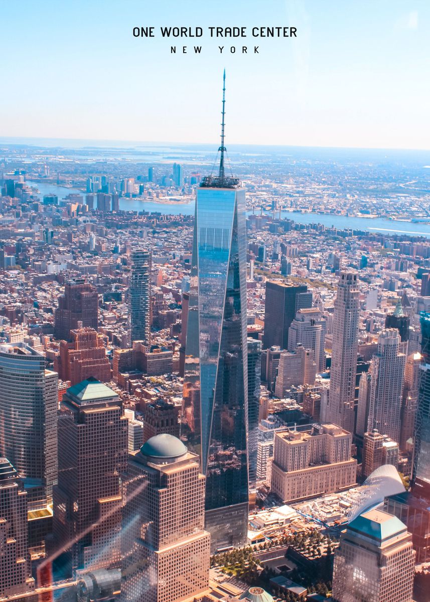 'One World Trade Center ' Poster, picture, metal print, paint by ...