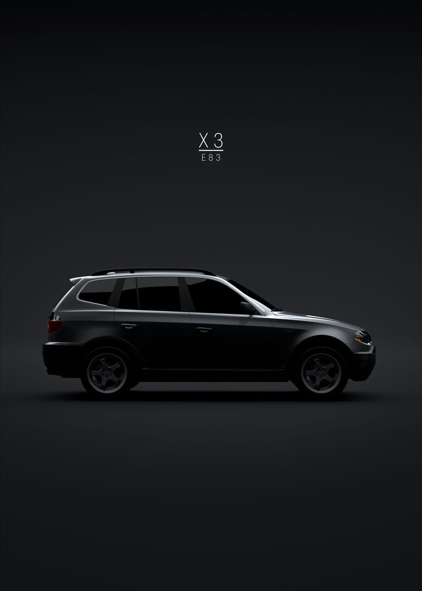 '2004 BMW X3 E83' Poster, picture, metal print, paint by 21 MXM | Displate