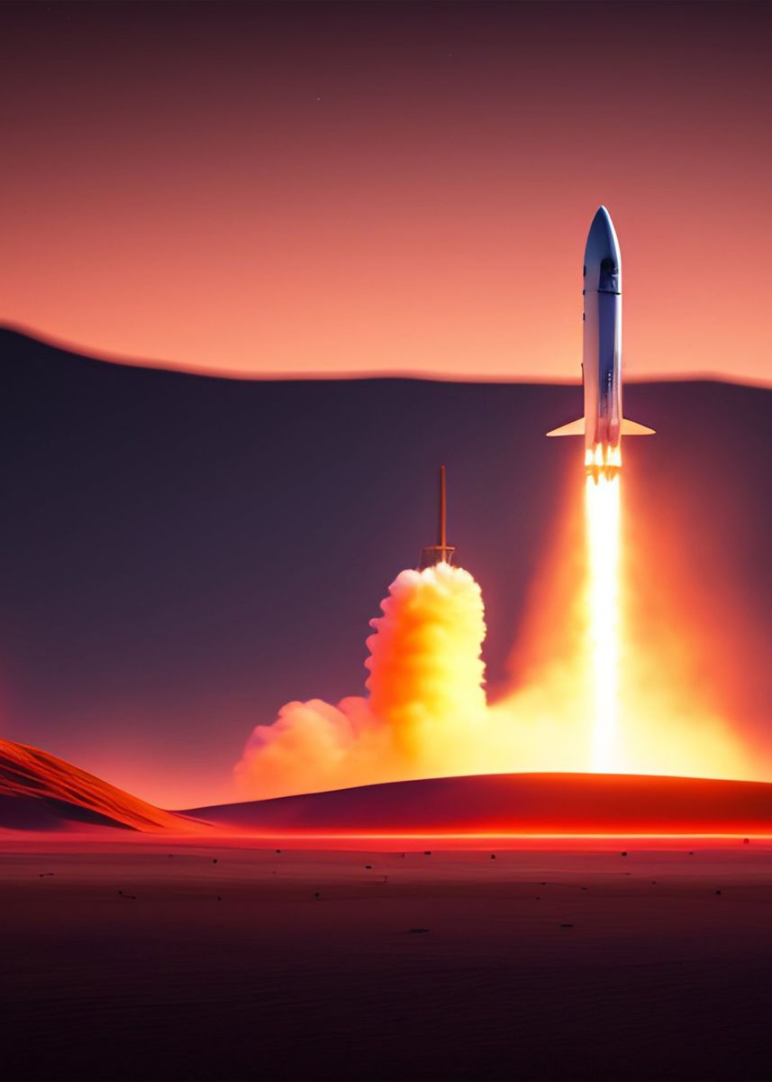 'Space Shuttle Launch' Poster, picture, metal print, paint by Madhushan ...