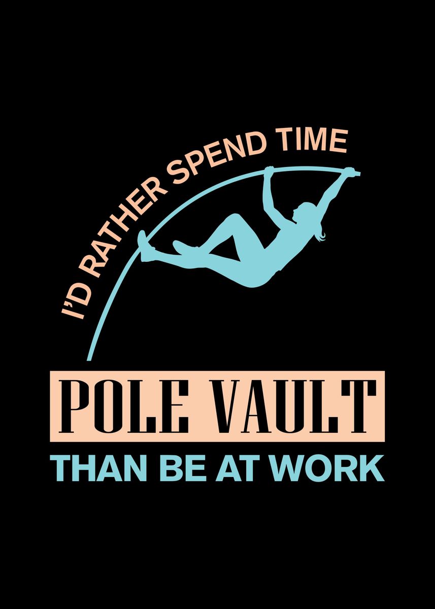 'Pole Vault' Poster by Sebastian Wünsche | Displate