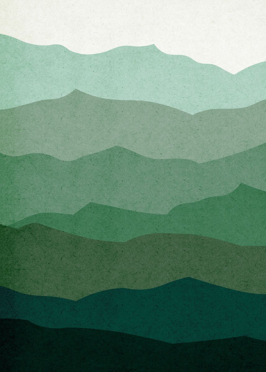 'Simple landscape 1' Poster by Vitor Costa | Displate