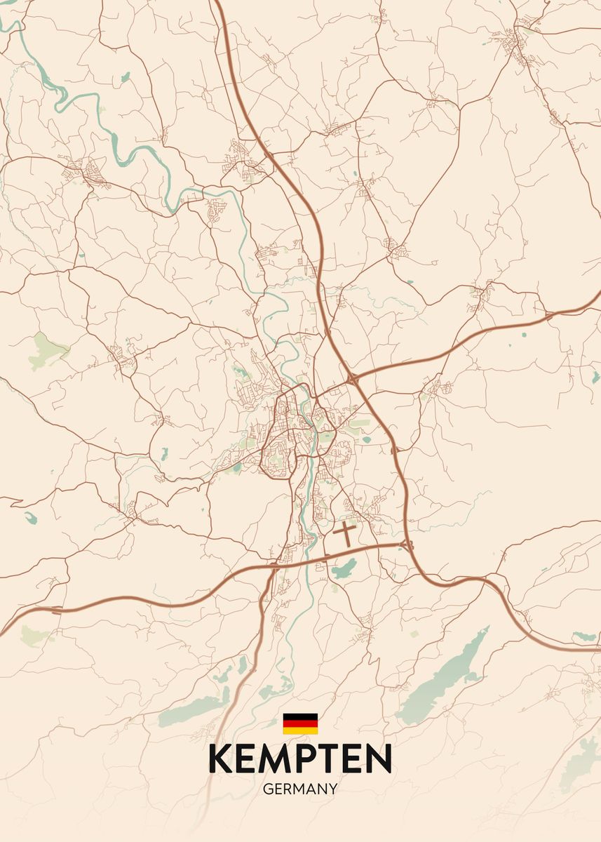 'Kempten DE' Poster by IMR Designs | Displate