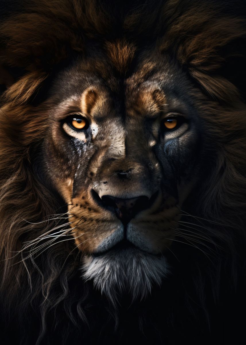 'King of the Jungle' Poster, picture, metal print, paint by Conceptual ...