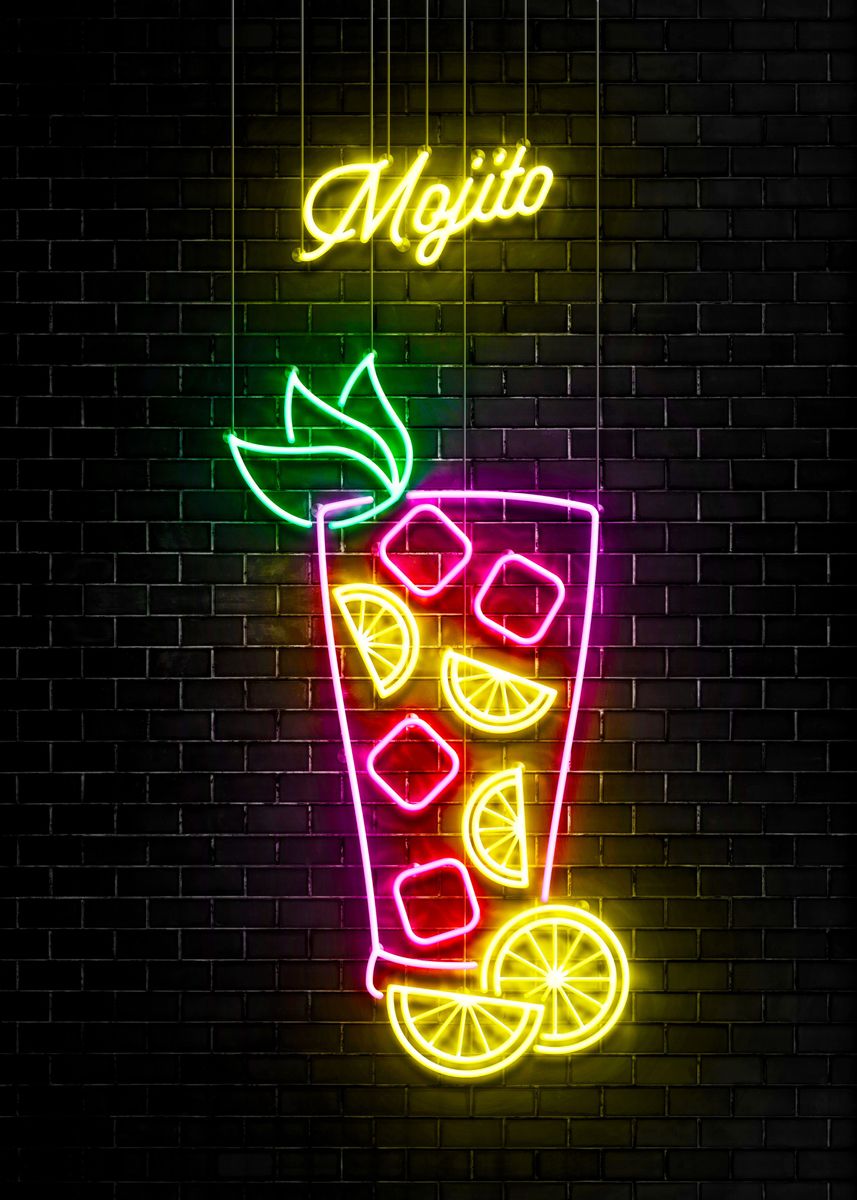 'Mojito' Poster, picture, metal print, paint by Misbahul Munir | Displate