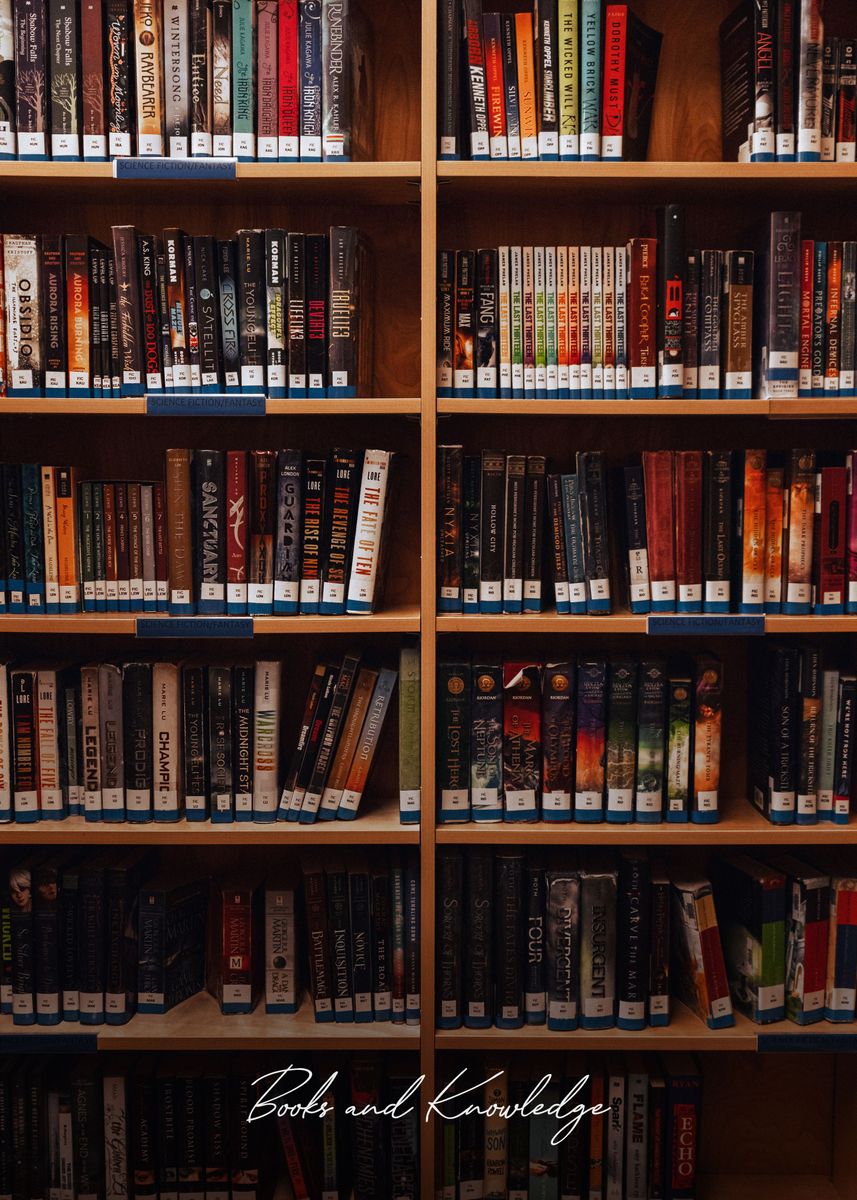 'Books and Knowledge ' Poster by Travel Addict | Displate