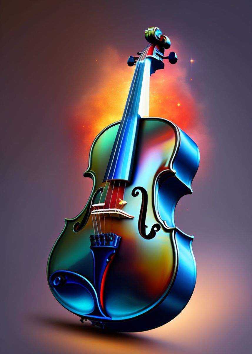 'fantasy violin' Poster, picture, metal print, paint by PLUOCK KOK ...