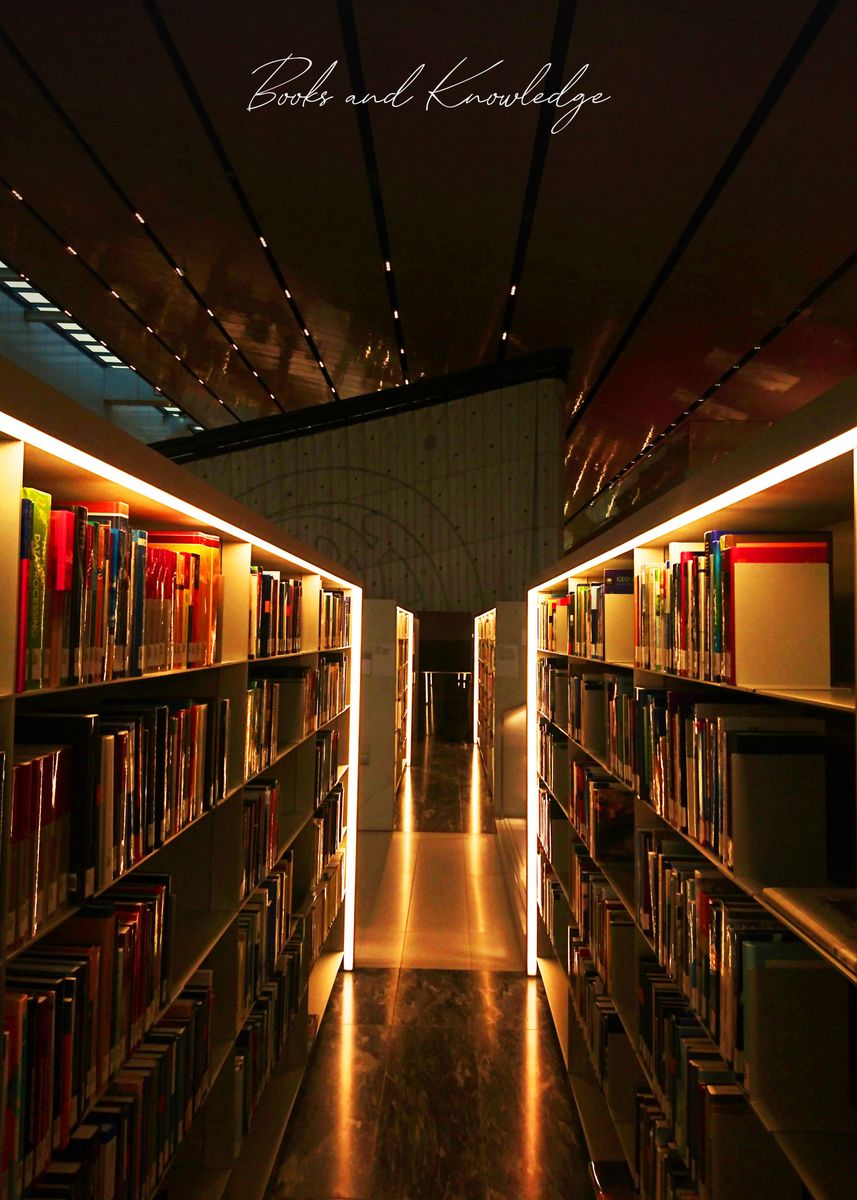 'Books and Knowledge ' Poster by Travel Addict | Displate