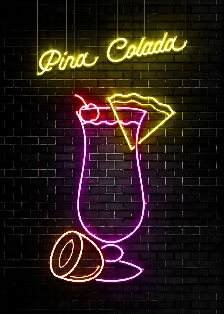 'Pina Colada' Poster, picture, metal print, paint by Misbahul Munir ...