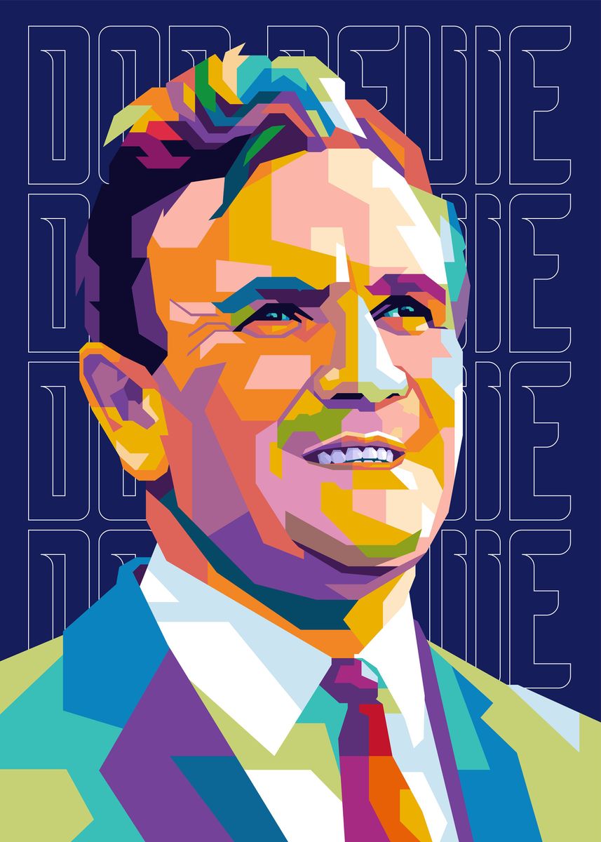 'Don Revie' Poster, picture, metal print, paint by Muifatin | Displate