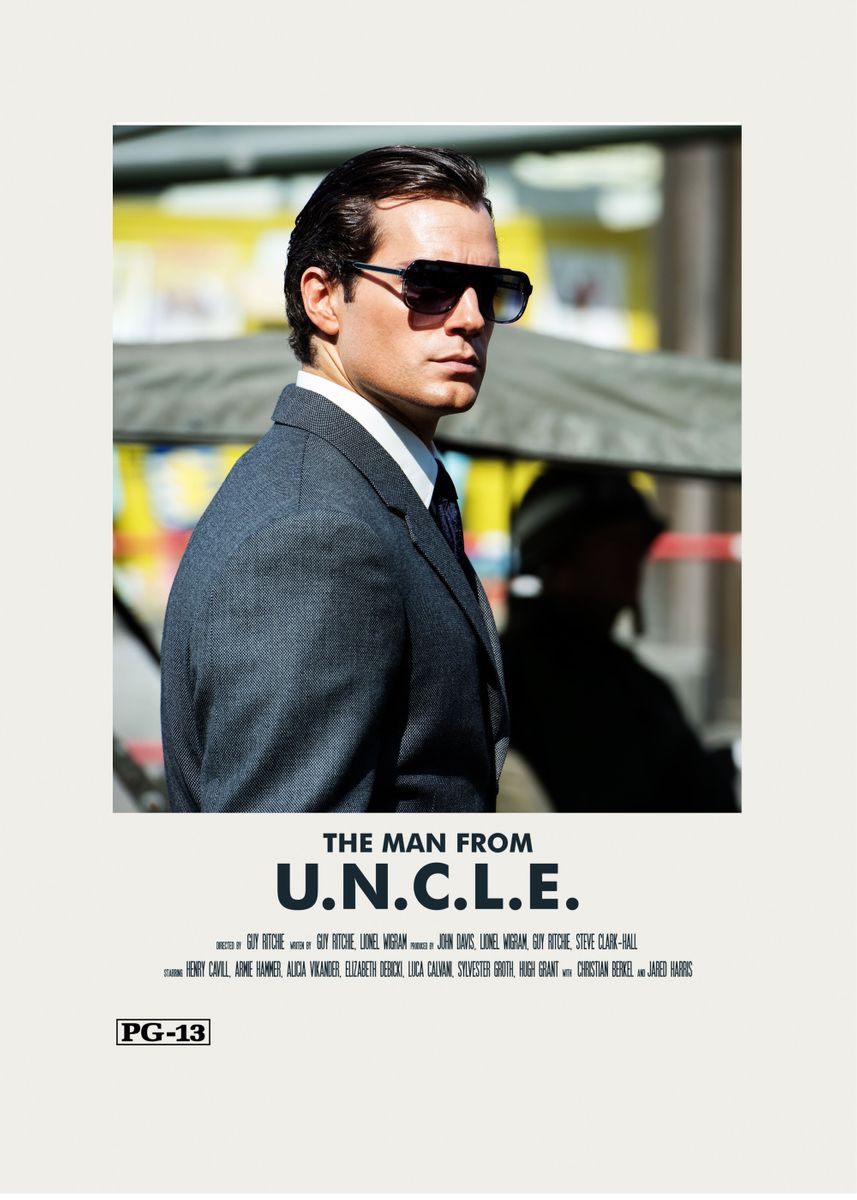 'the man from uncle' Poster, picture, metal print, paint by The ...