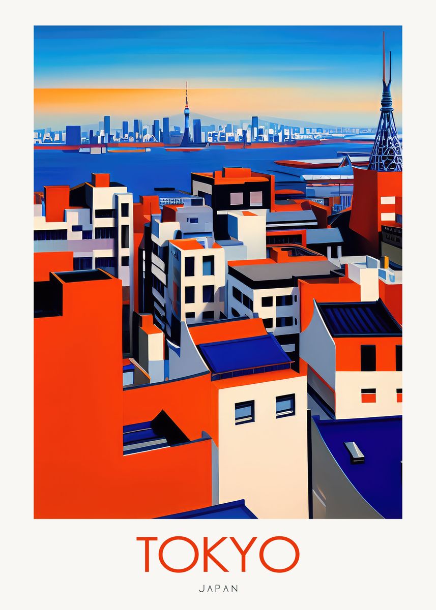 'TOKYO Japan' Poster by BluePinkPanther | Displate
