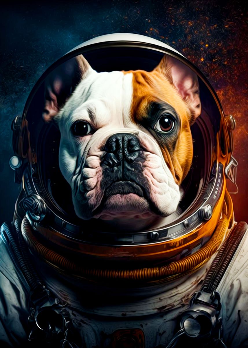 'Dog astronaut' Poster, picture, metal print, paint by berry nguyen ...