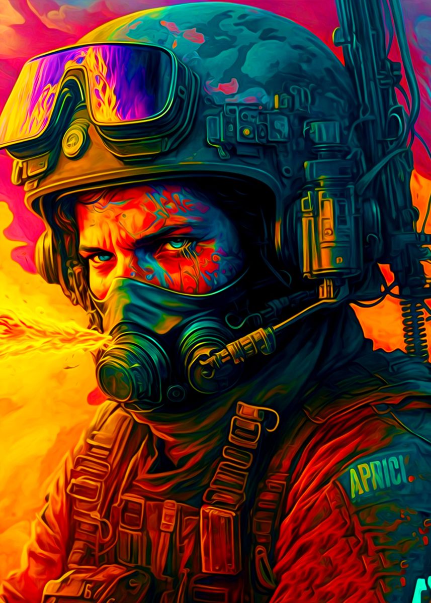 'Fantasy Soldier' Poster by Piller Antoni | Displate