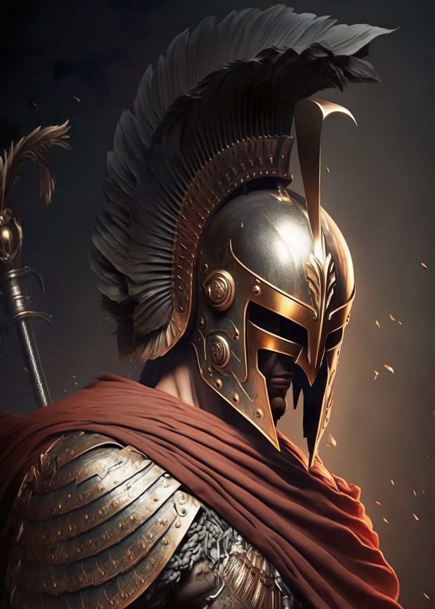 'Spartan Battle Scene' Poster, picture, metal print, paint by Rosh and ...