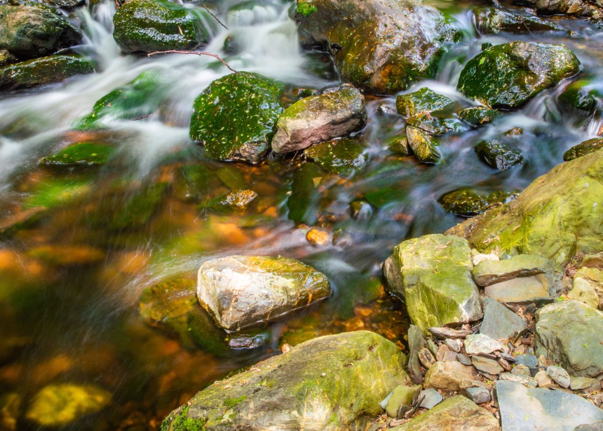 'Half rock half waterline' Poster by Nicolas Pardoel | Displate