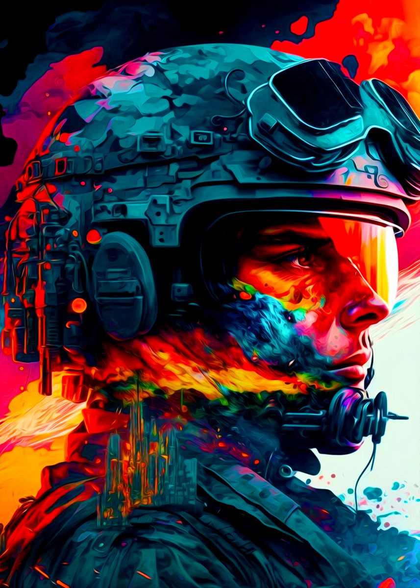 'Fantasy Soldier' Poster by Piller Antoni | Displate