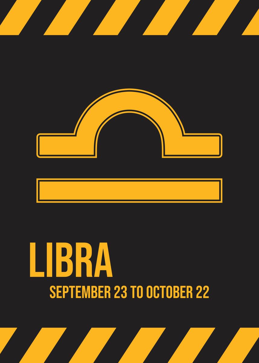 'Libra zodiac' Poster, picture, metal print, paint by Rian setiadi | Displate
