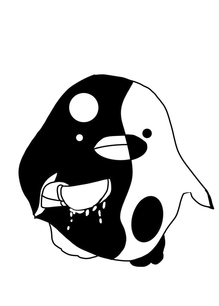 'Dont duck with yin yang' Poster, picture, metal print, paint by David ...