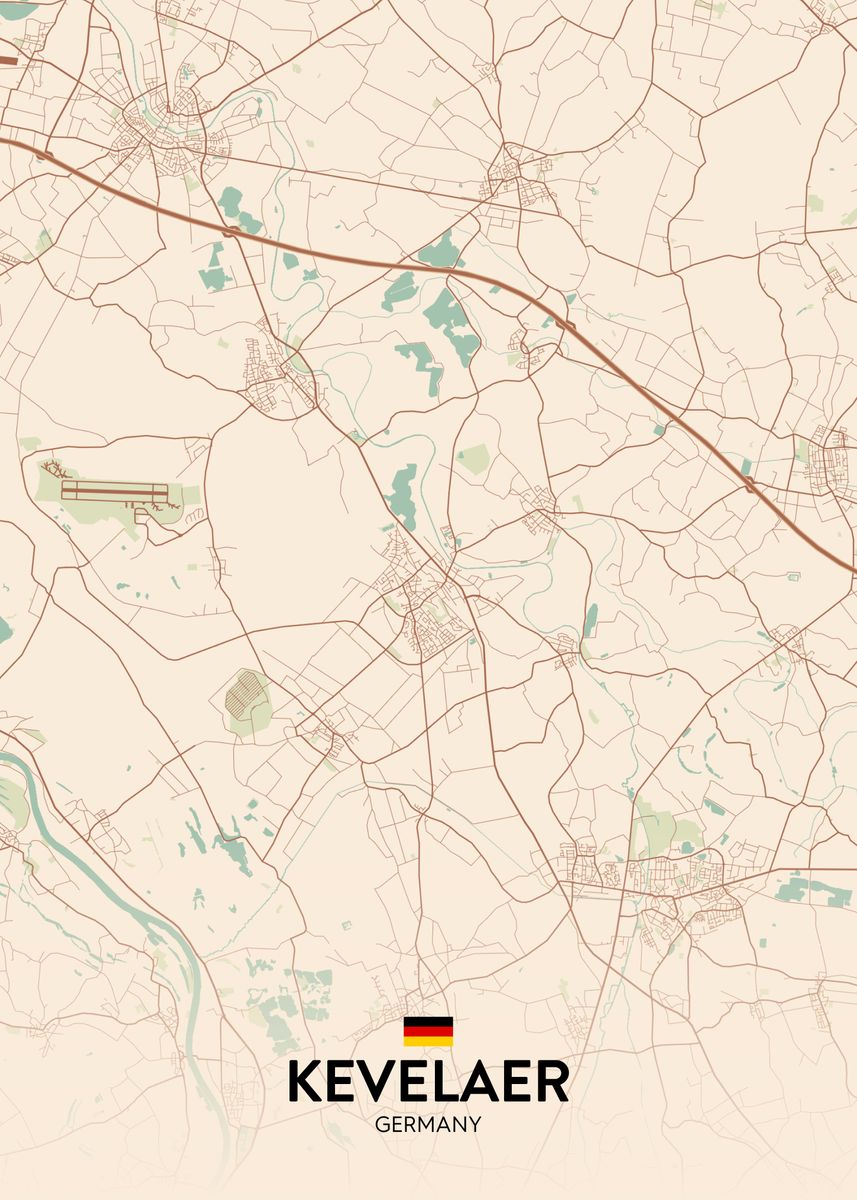 'Kevelaer DE' Poster, picture, metal print, paint by IMR Designs | Displate