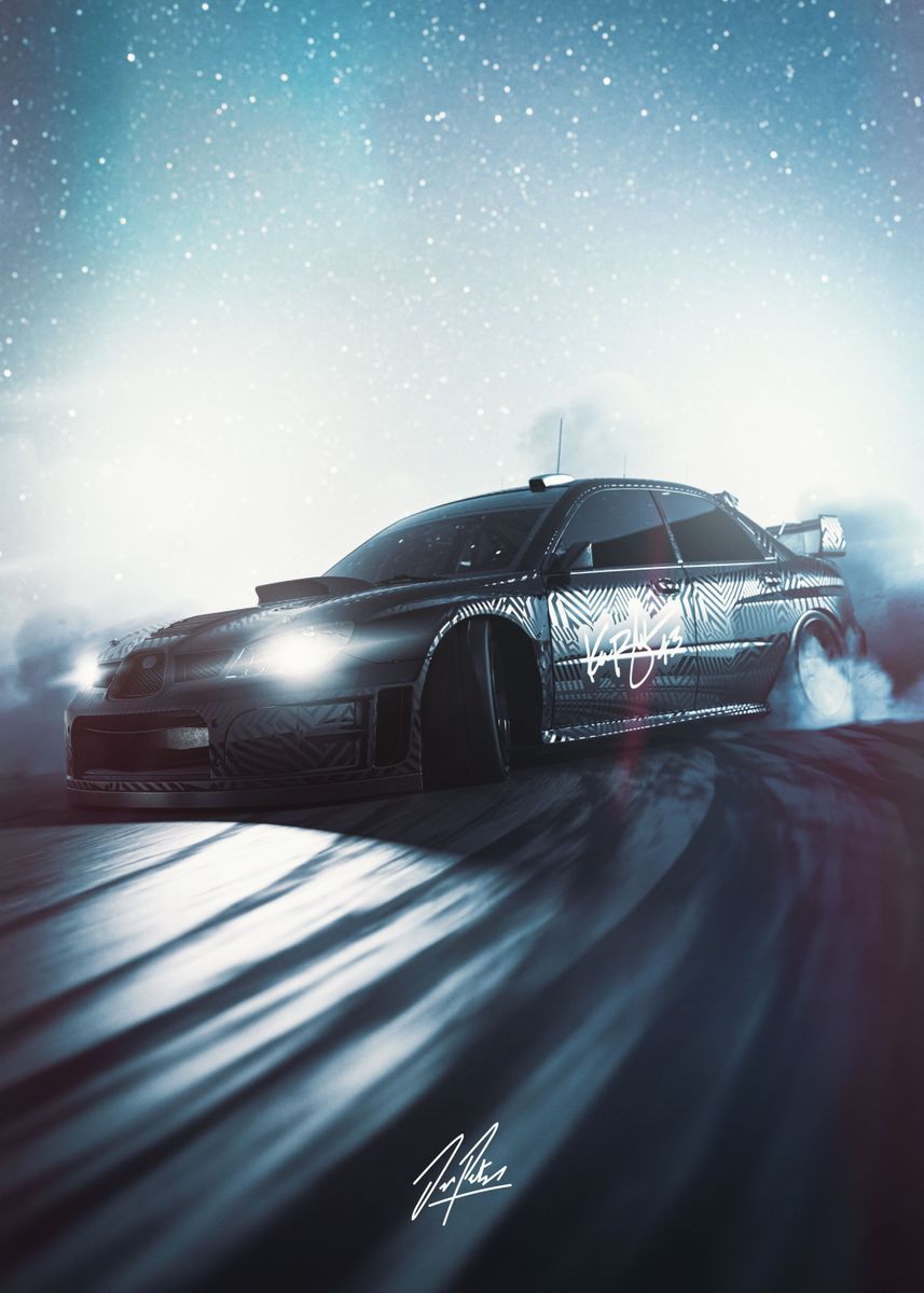 'KEN BLOCK' Poster, picture, metal print, paint by Jonas Peters | Displate