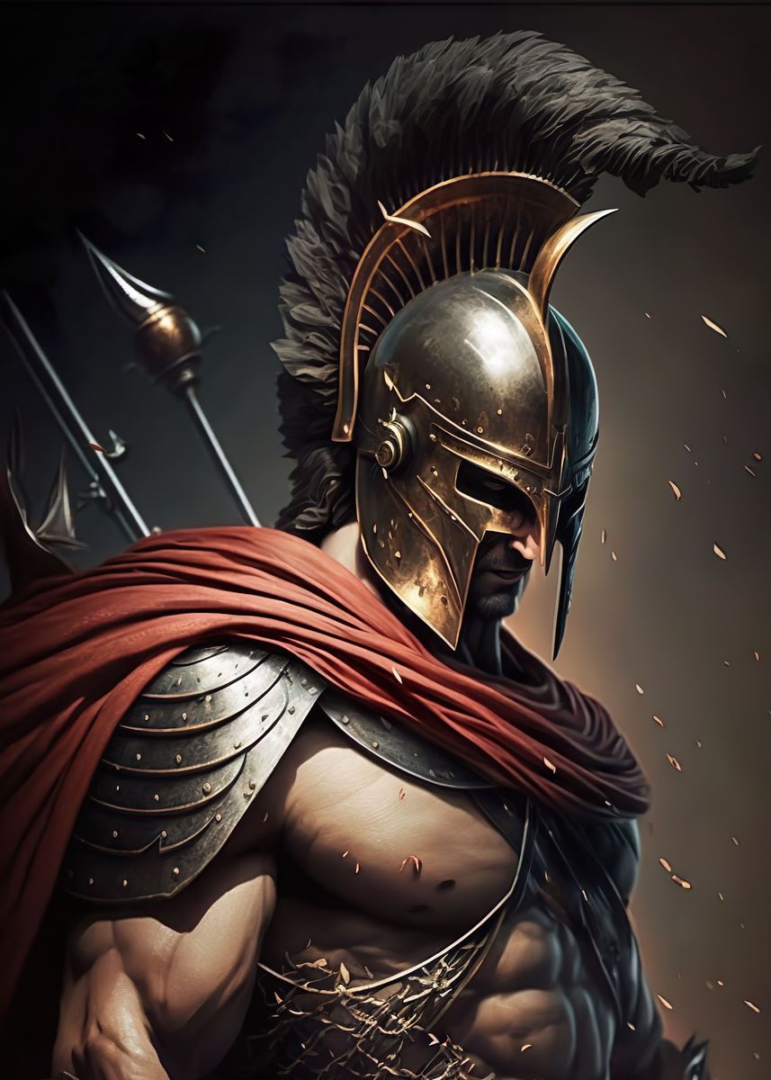 'Spartan Poster' Poster, picture, metal print, paint by Rosh and Viran ...