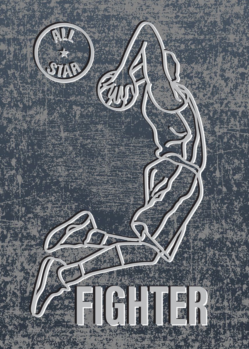 'classic basketball art' Poster by dam art | Displate