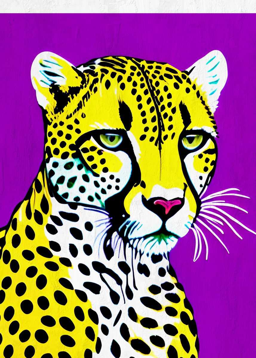 'Nala Cheetah Poster' Poster by HyggeStudio | Displate