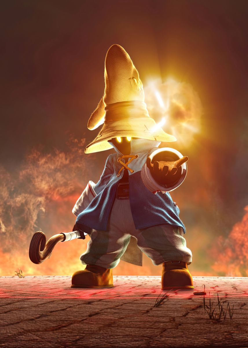 'Black Mage' Poster, picture, metal print, paint by Jasmin Sekiro ...