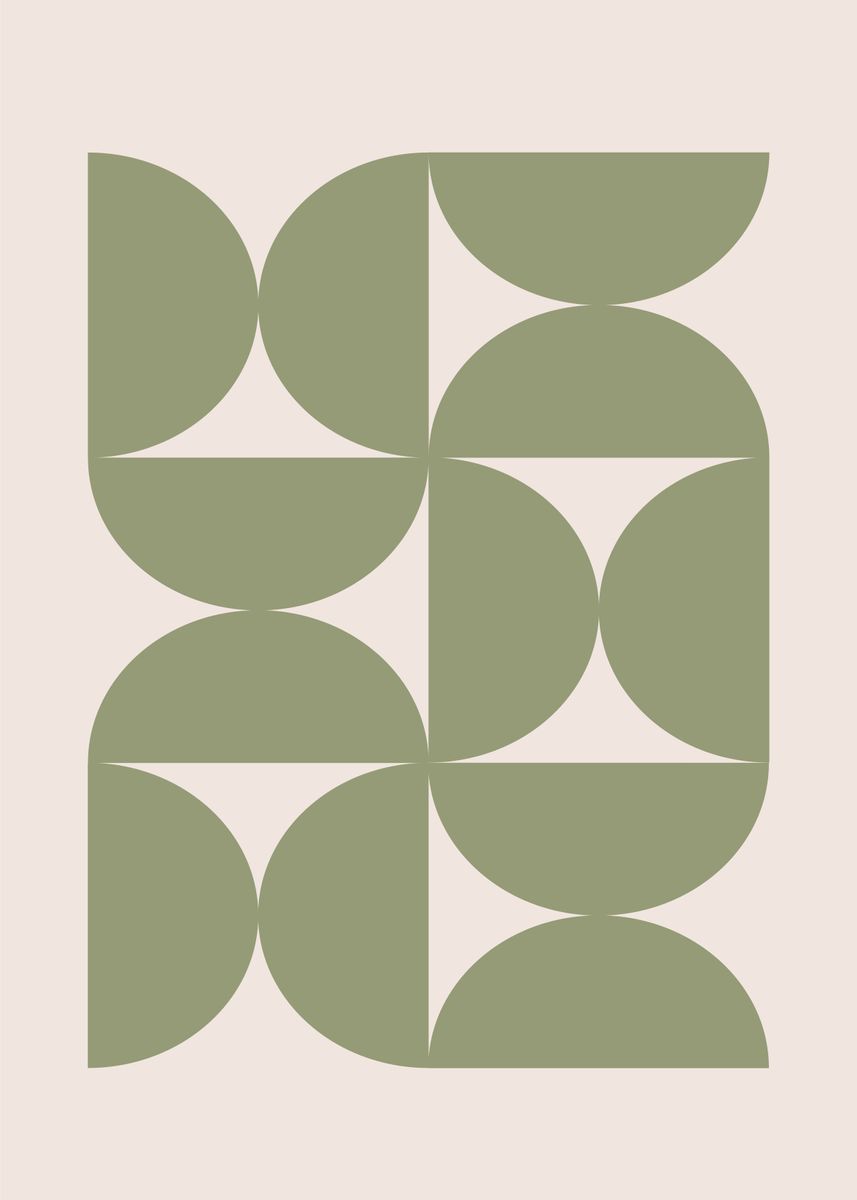 'Abstract Geometric' Poster, picture, metal print, paint by Nae | Displate