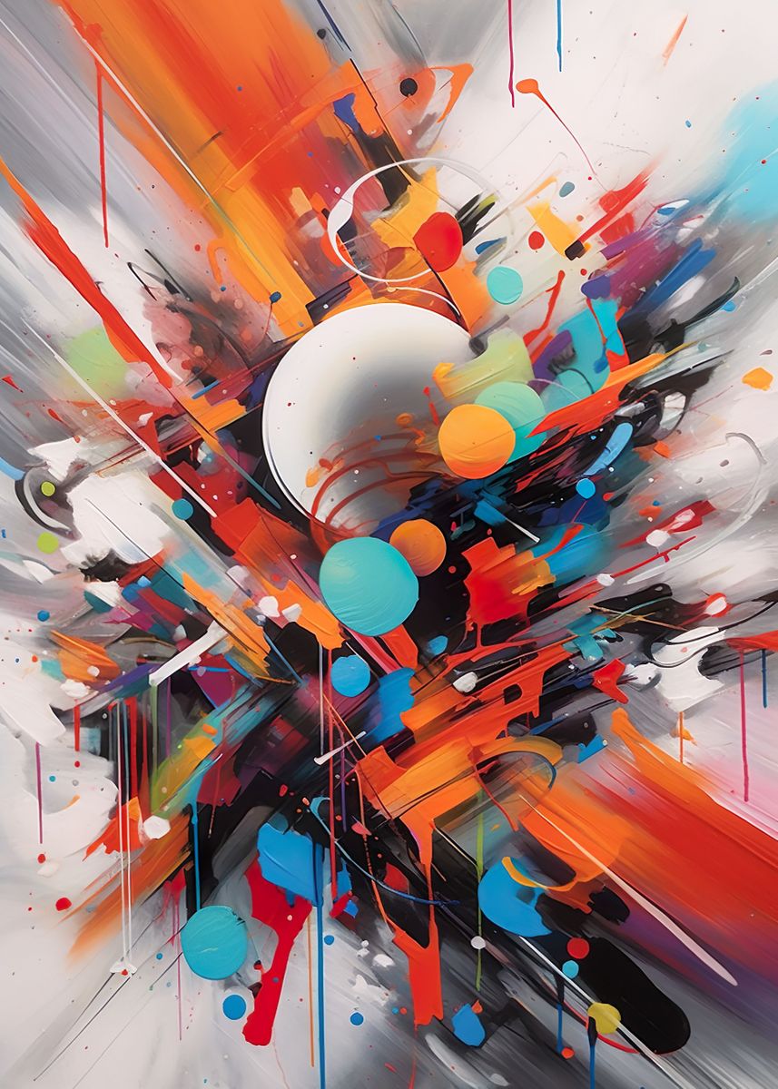 'Abstract Art Painting' Poster, picture, metal print, paint by AyrioArt ...