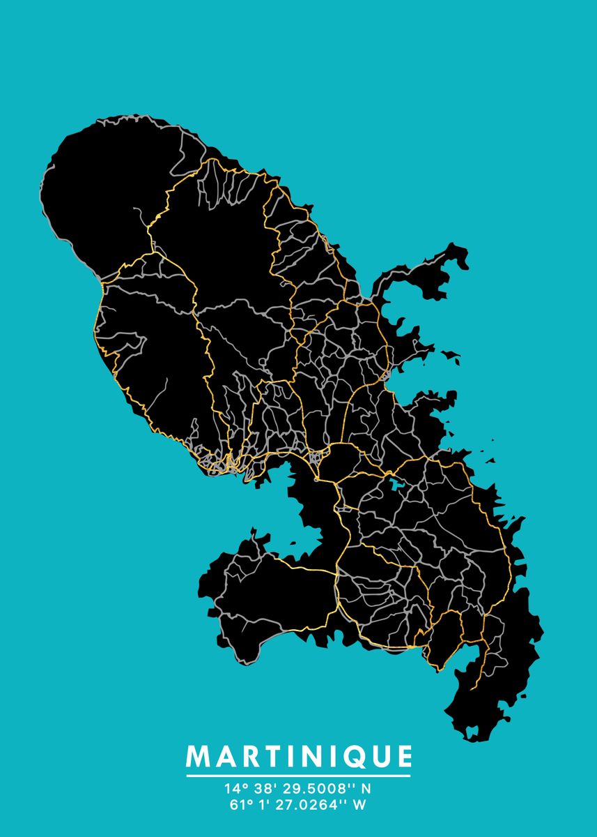 'Martinique' Poster, picture, metal print, paint by Clayborne Frank ...