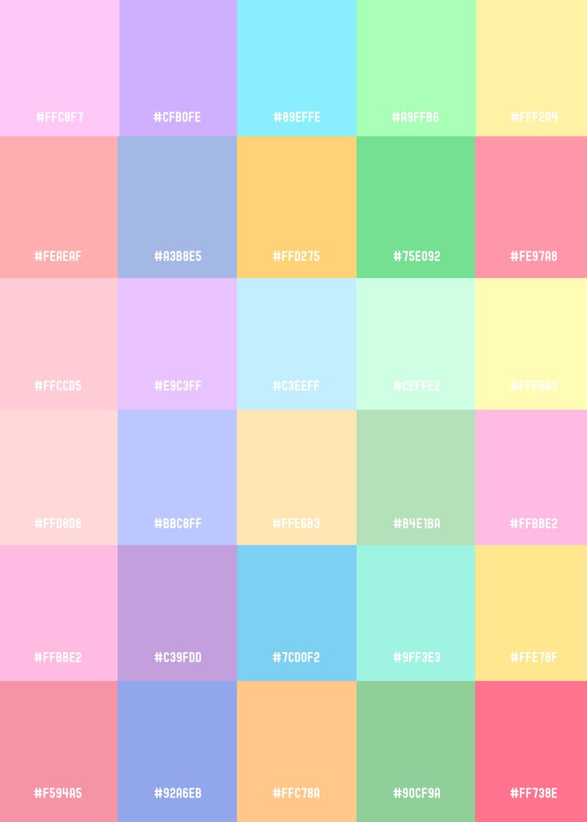 'Unicorn Color Hex Color Co' Poster, picture, metal print, paint by ...