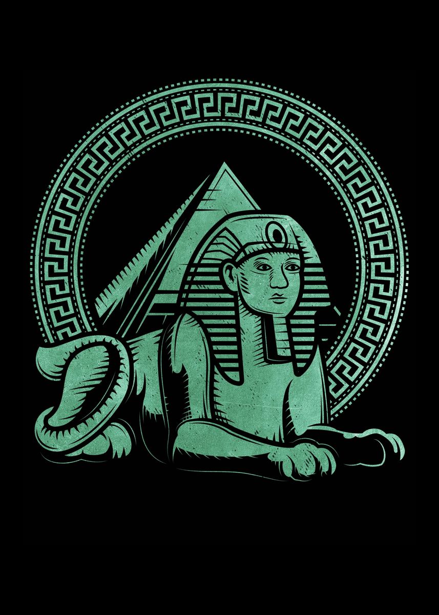 'Egypt Sphinx Art' Poster by professionaldesigns | Displate