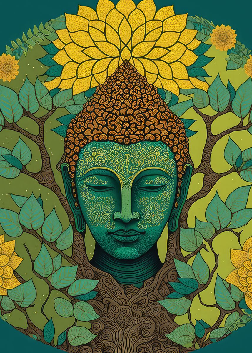 'Enlightened Reflections' Poster, picture, metal print, paint by PRANIT ...