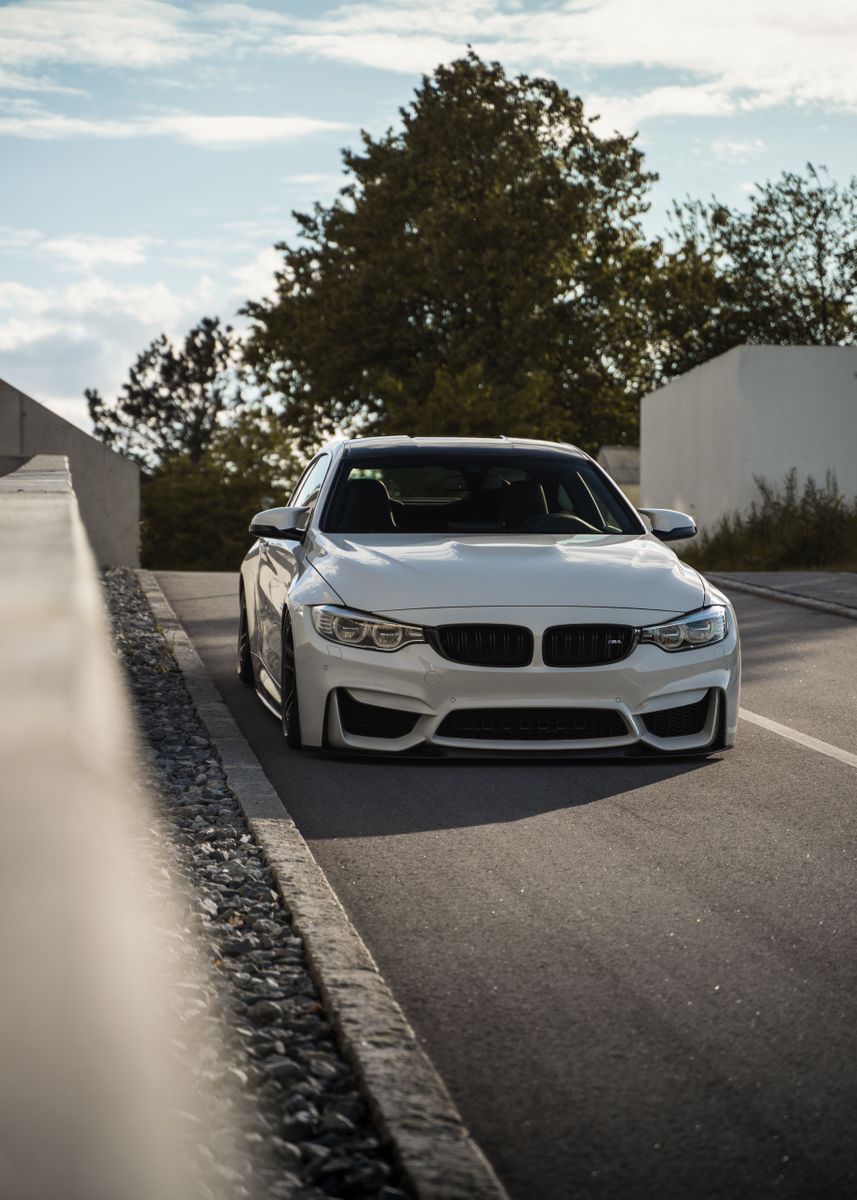'BMW M4 Lowered' Poster, picture, metal print, paint by Christian ...
