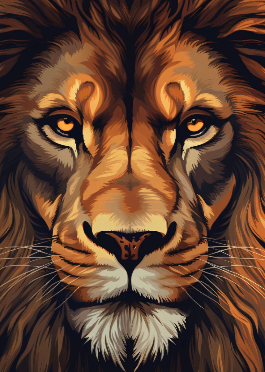 'King of the Jungle' Poster, picture, metal print, paint by Conceptual ...